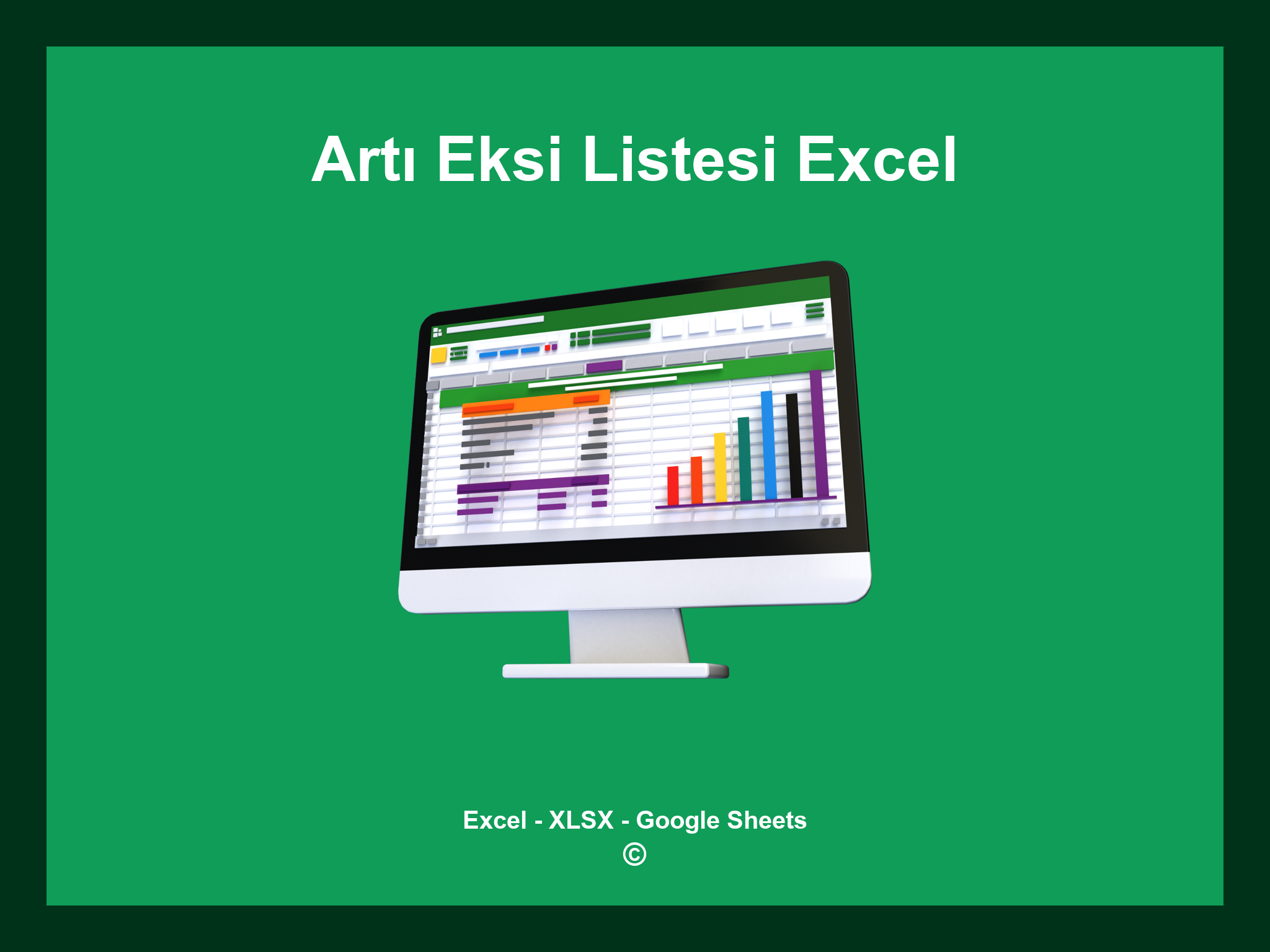 Artı Eksi Listesi Excel
